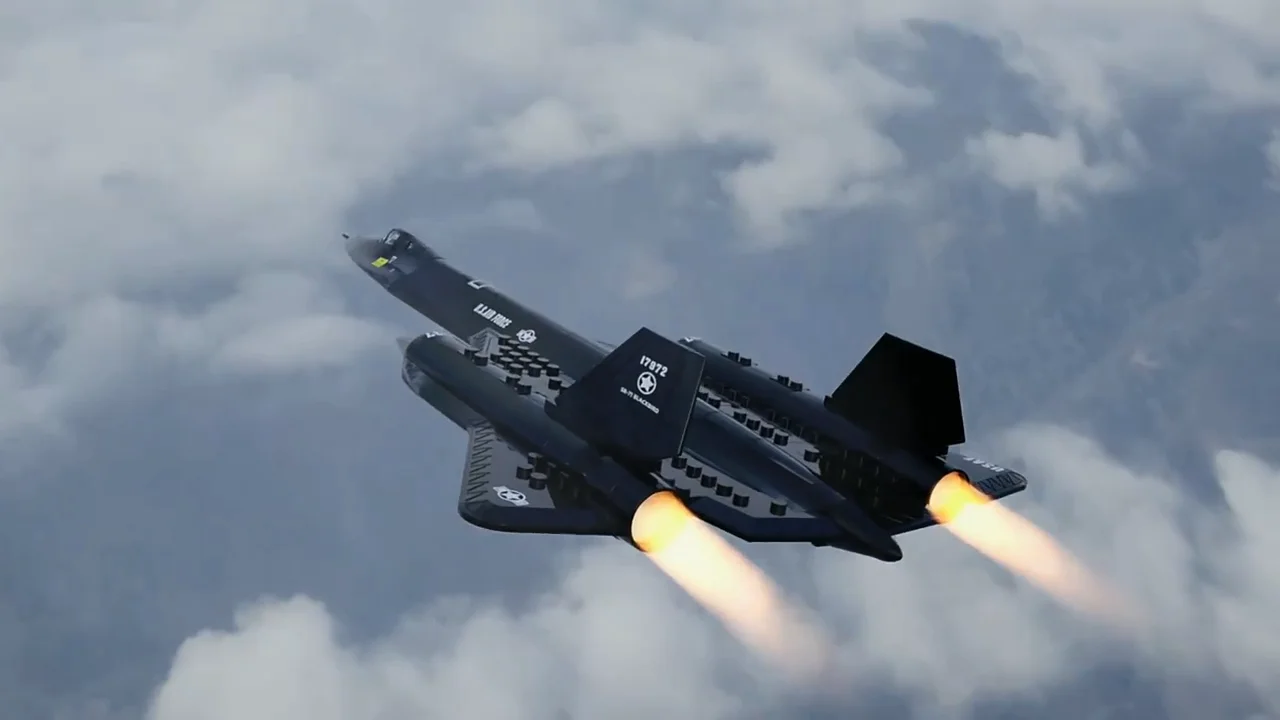 Sr-71 Blackbird Toys Airplane Brick Custom Ww2 Bricks Military Plane ...