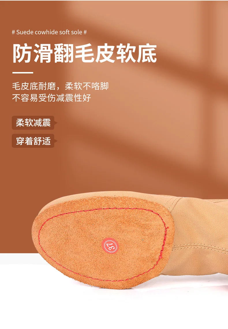 High Top Character Shoes Jazz Dance Shoes Split Sole for Women and ...