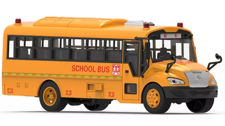 Boy Girl Best Gift Simulation Model School Bus Vehicle Toy Children's ...