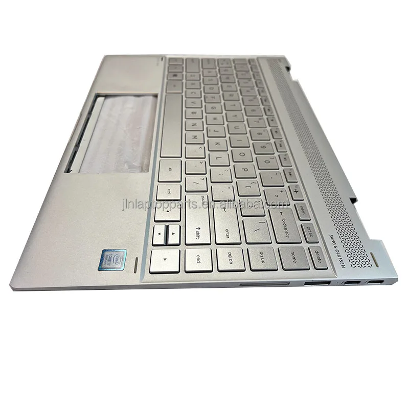Silver New Palmrest Us Keyboard Backlight Upper Case Top Case For Hp ...