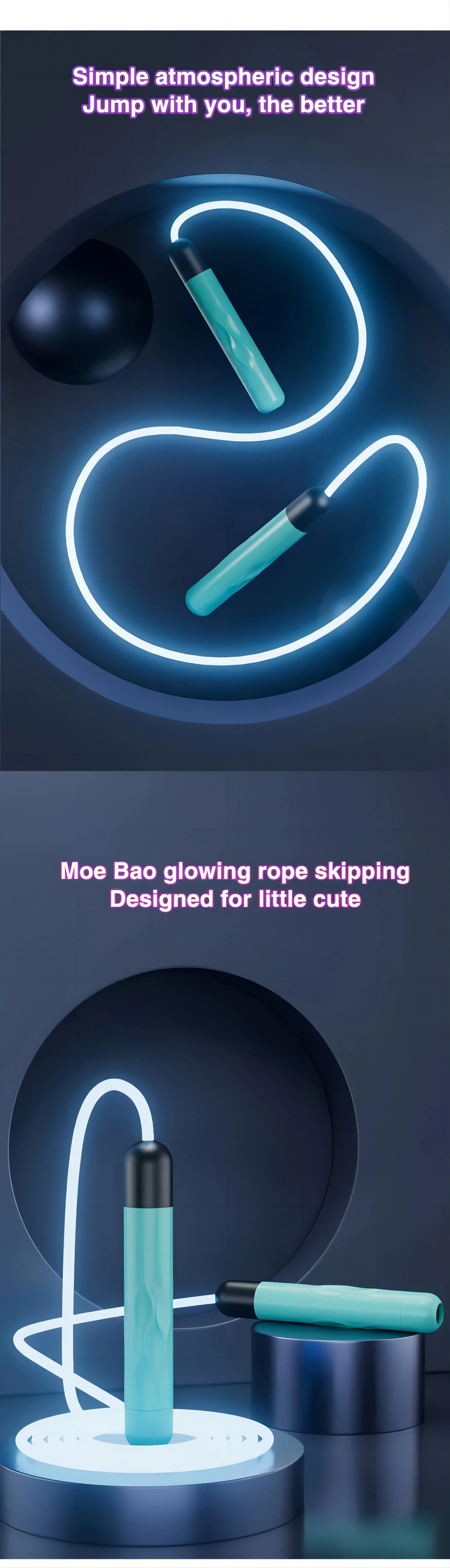 Tiktok Hot Sale 2.8m Outdoor Sports Light-emitting Jump Rope For Weight ...