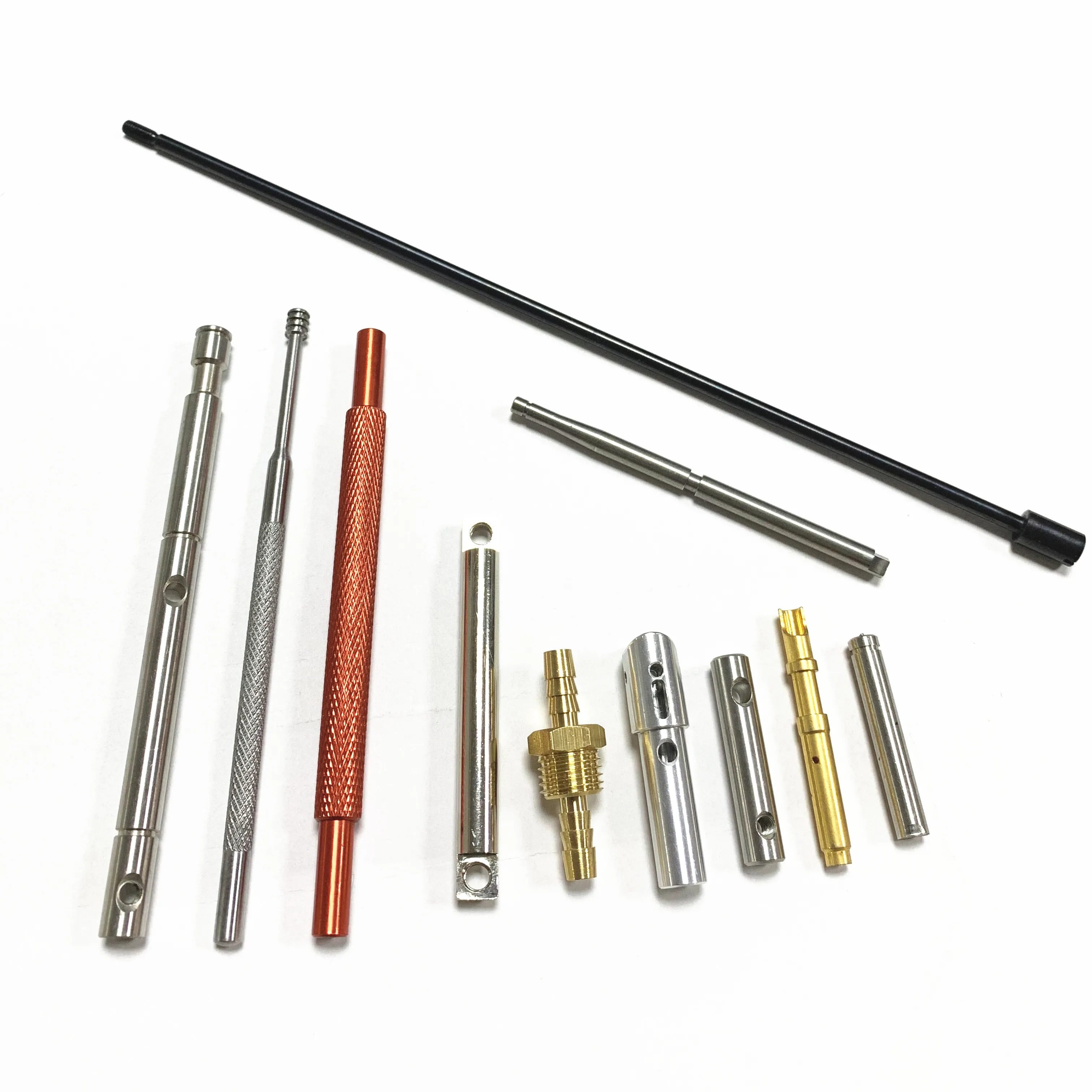 Customized Shaft 1/4'' 1/8'' Cylindrical Straight Threaded Knurl Brass ...