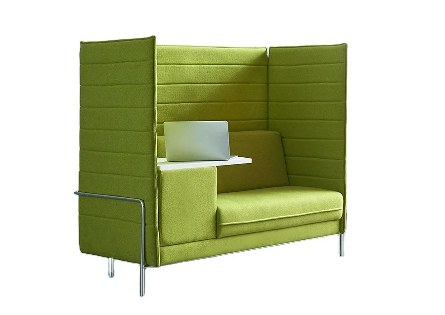 Reception Sofa Pod ISO9001 High Back Privacy Single Booth Seating Sofa ...