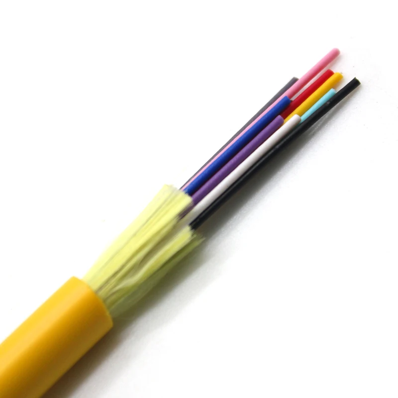 Ftth Fiber Optic Cable Single Mode 2 4 6 8 12 24 Cores Indoor Optical ...