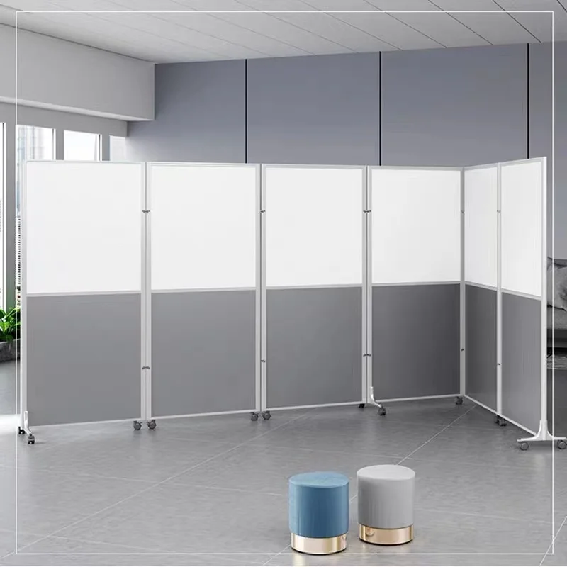 Portable Room Divider - Movable Office Partition Wall