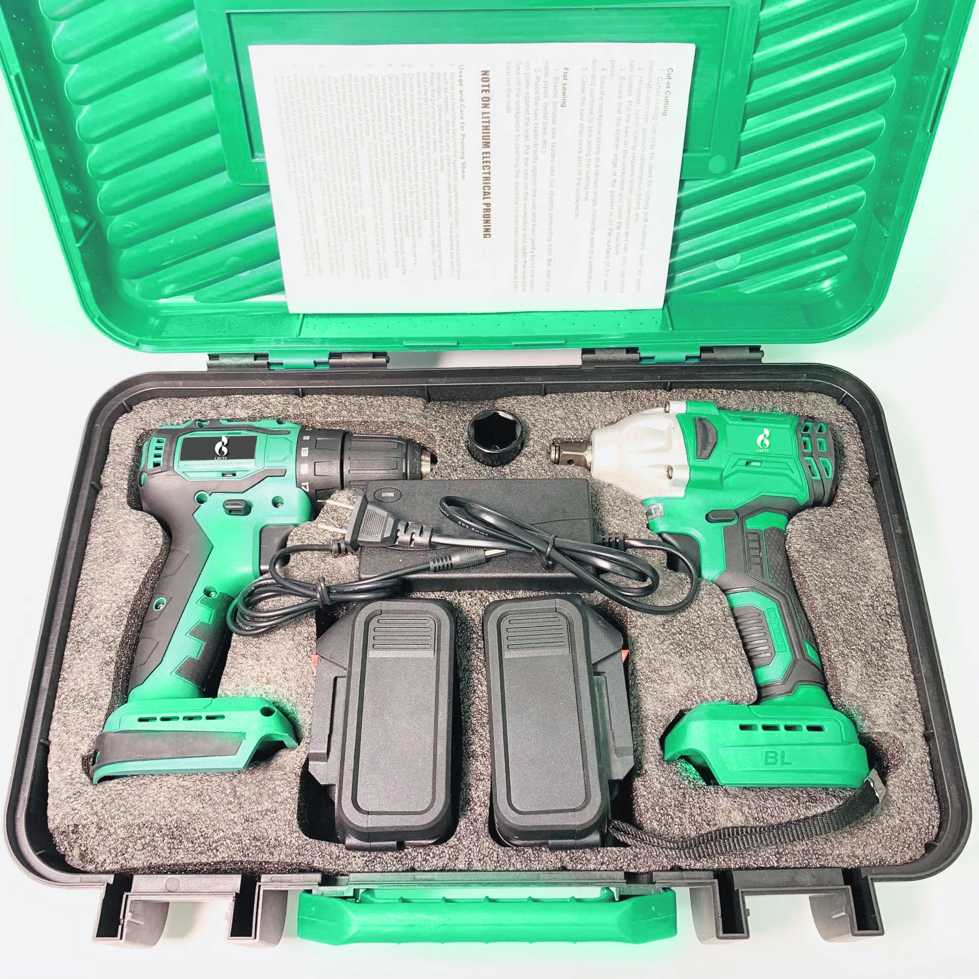 21V Portable Power Tool Set - Cordless, Brushless, 18V