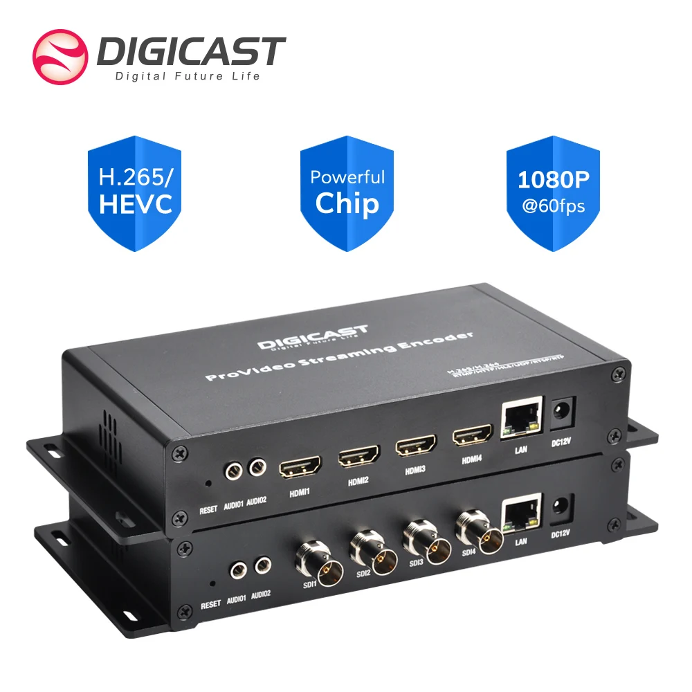 DMB-8908A-EC HD IPTV Encoder - 8 Channel H.264/H.265 Streaming