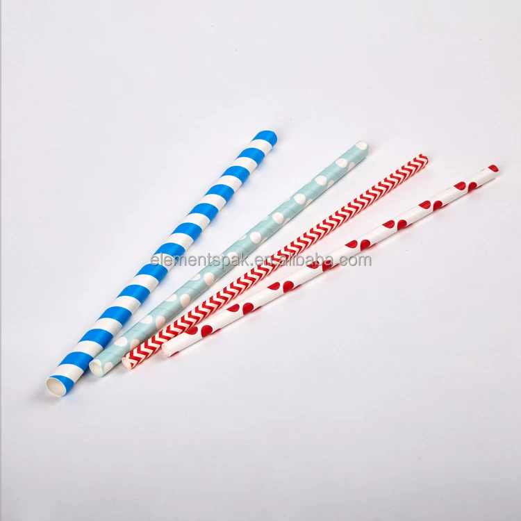 Custom Eco Friendly Plain White Bendable Paper Straw Bag Wholesale ...