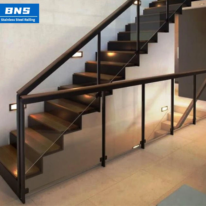 BNS Frameless Glass Railing Handrails - Modern & Durable