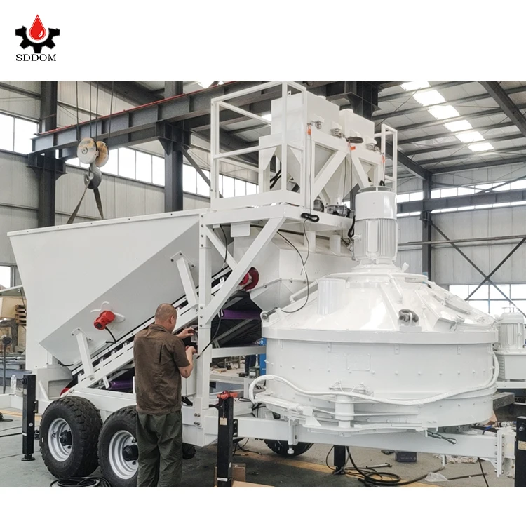 Sddom Free Foundation 10-50m3 Mini Capacity Mobile Cement Concrete ...