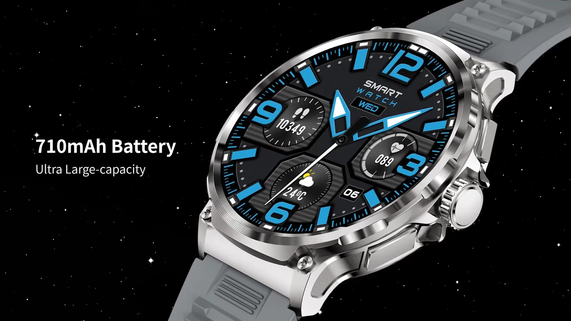 2023 Outdoor Sports Smart Watch V69 1.85inch Screen Ip68 Waterproof Bt ...