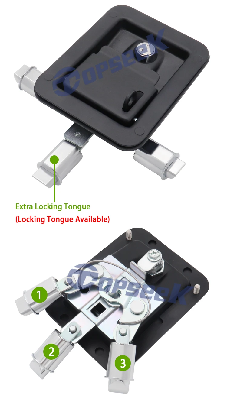 Secure Industrial Cabinets with Black Coated Paddle Latches
