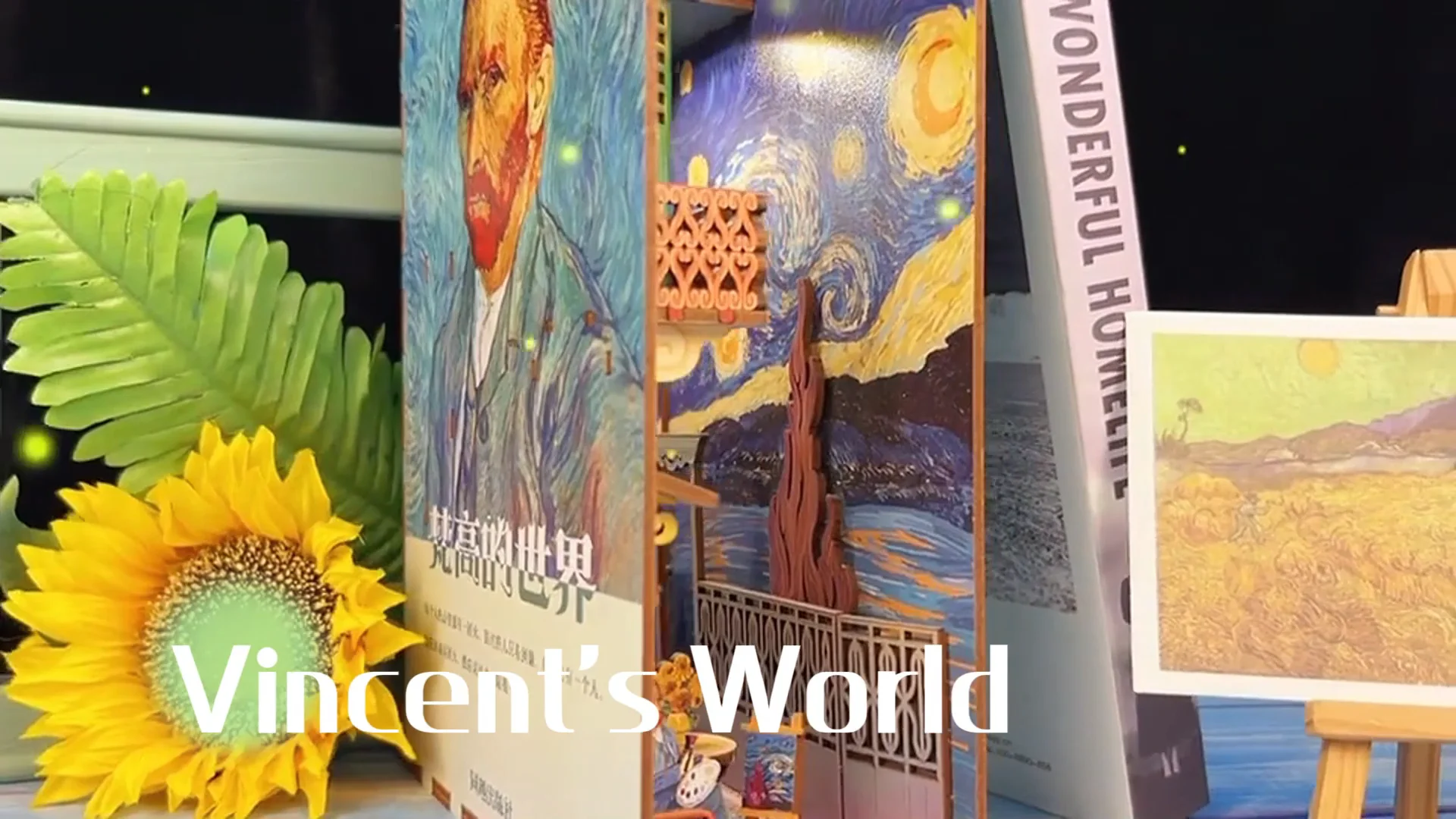 Tonecheer Vincent's World Shelf Insert Kits Miniature Doll House Diy ...