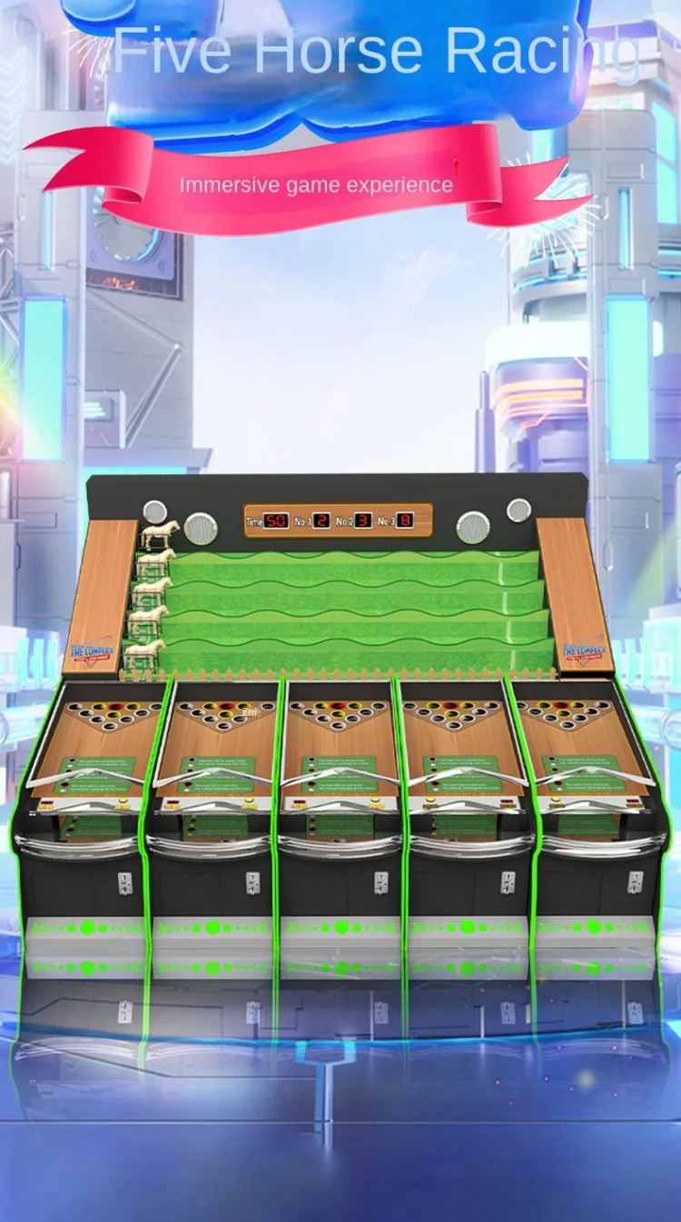 Dynamic Fashion Arcade Simulator Horse Racing Game Machine With Music ...