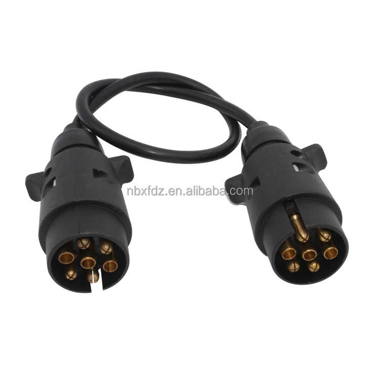 Heavy Duty Trailer Connector 7 Way Trailer Plug Cable Trailer Power ...