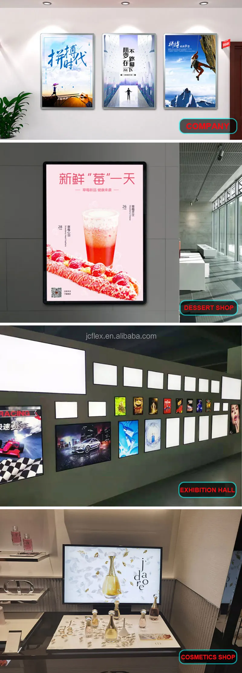 A1 A2 A3 A4 Customized Advertising Light Boxes - Ultra Bright LED