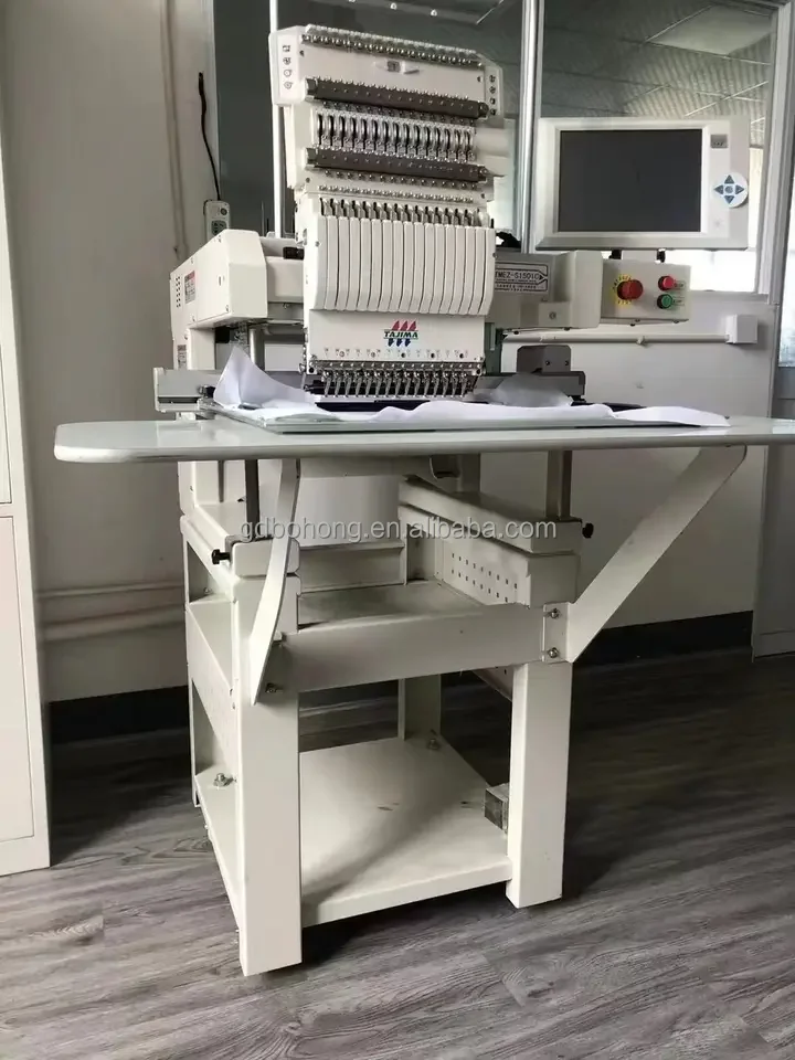 Tajima Tmez S1501c 15 Needles Single Head Commercial Heavy Duty