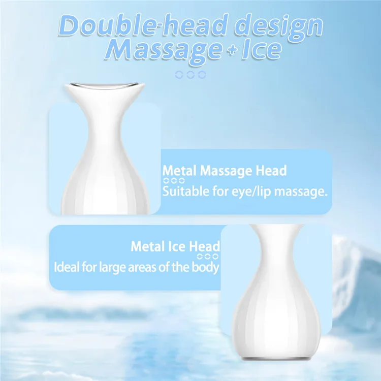 Custom Skin Care Tools Neck Eye Cooling Massage Roller Metal Mini Facials Ice Globes For Face ...