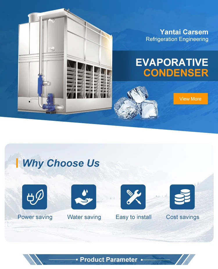Different Types Ammonia Industrial Evaporative Condenser - Buy ...