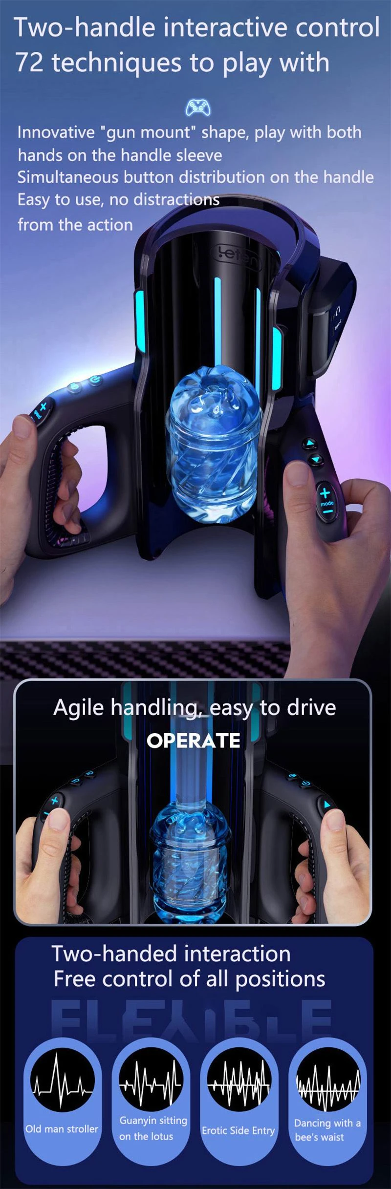 Male Automatic Masturbation Machine Telescopic Thrusting Aircraft Cup ...