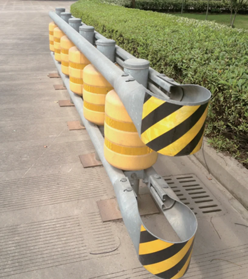 Traffic Safety Eva Buckets Rolling Anti Crash Guardrail Road Roller ...