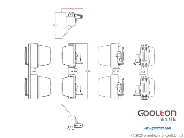 Monocular Lcos Array Optical Waveguide Module Lcos Display 3010