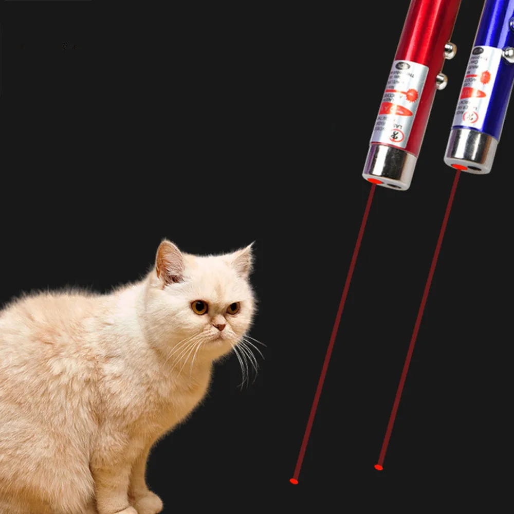 Pet Interactive Toy Cat Teaser Exersiser Cat Toy Led Light Torch Laser ...