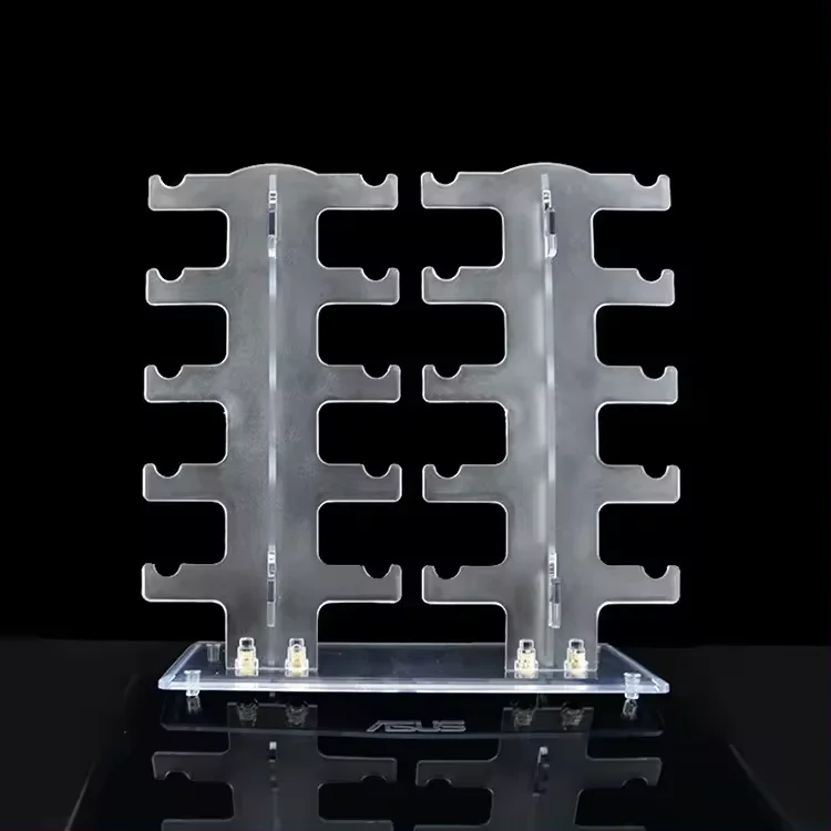 2 Row Acrylic Glasses Display Rack 2022 New Shop Desktop Display Stand ...