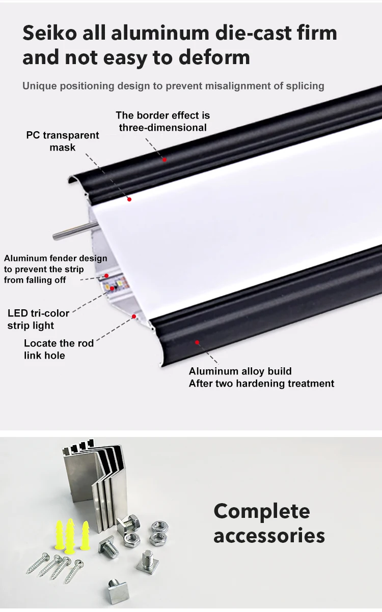 Aluminium Led Profile Easy Installation Intelligent Control Led Profile ...