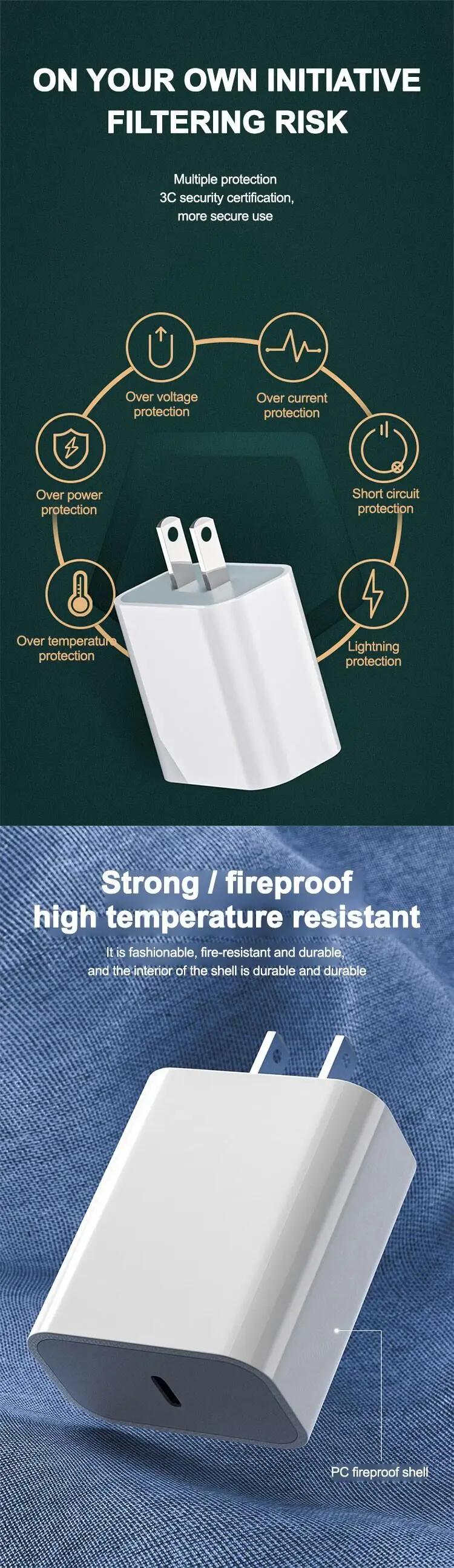 Original Charger For Iphone Fast Charging Type-c Pd 18w 20w Cable ...