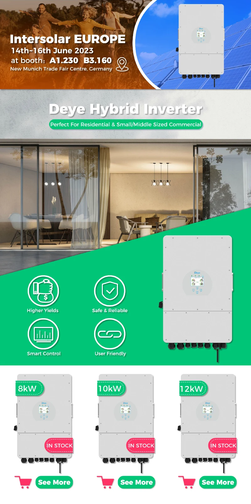 Deye Sun-12k-sg04lp3-eu Ningbo Manufacturer12kw Inverter 3 Phasen Eu ...