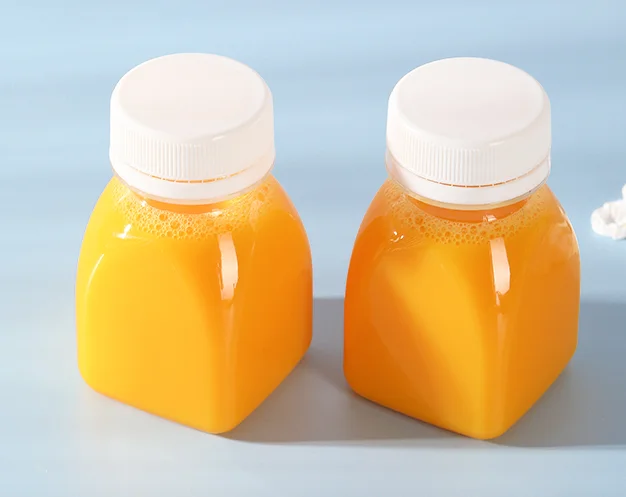 Mini PET Plastic Juice Drink Bottles - Customizable Sizes