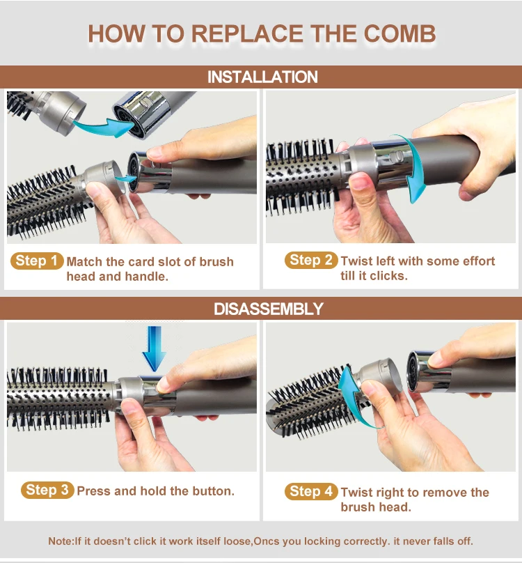 Air Styling Drying System Detachable Multi-styler Auto Curlers Comb ...