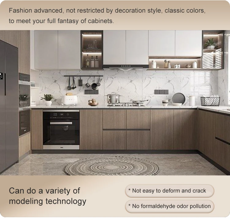 Italian Modern Luxury Kitchen Cabinets Design Set Made In China Cabinet ...