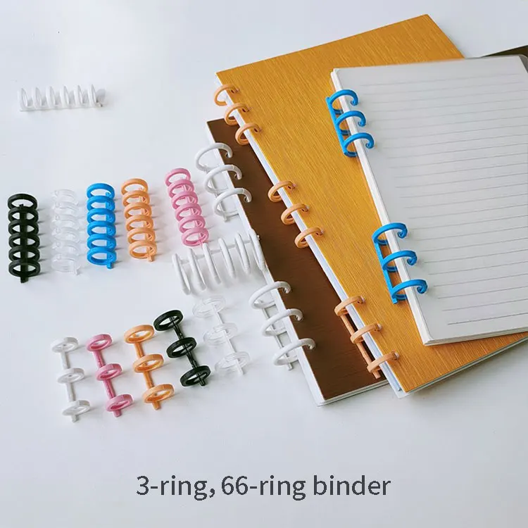 Spiral Strip A4 Circle Ring Binder PP Material Loose-leaf Paper Book ...