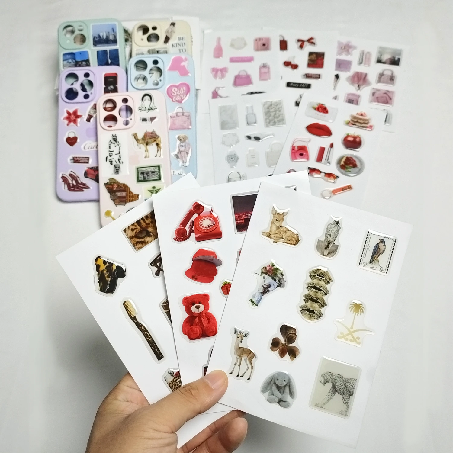 High Quality Custom A6 3D Sticker Cover Pantone Color Print Epoxy Resin ...