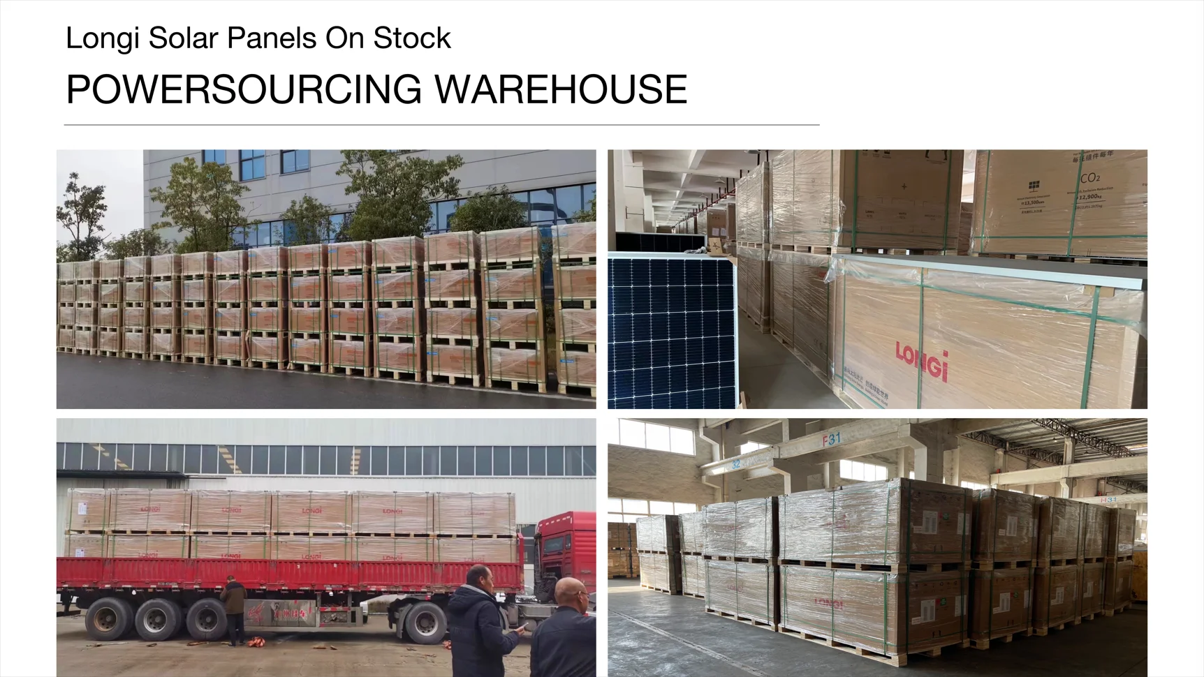 Longi Solar Module CE TUV 500W-550W - High Efficiency PV Panels