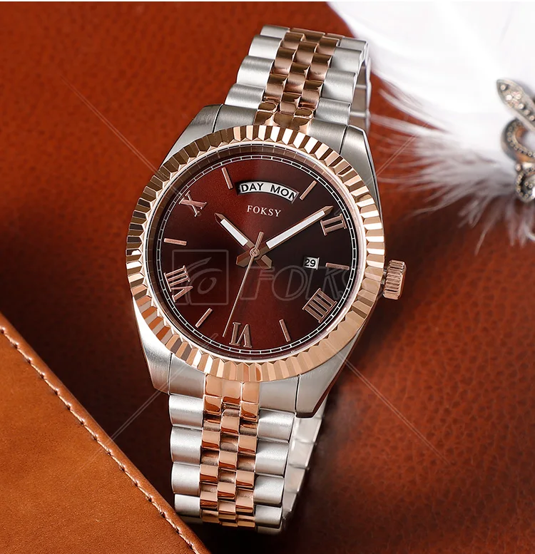 Wholesale Stainless Steel Custom Logo Wristwatch for Men
