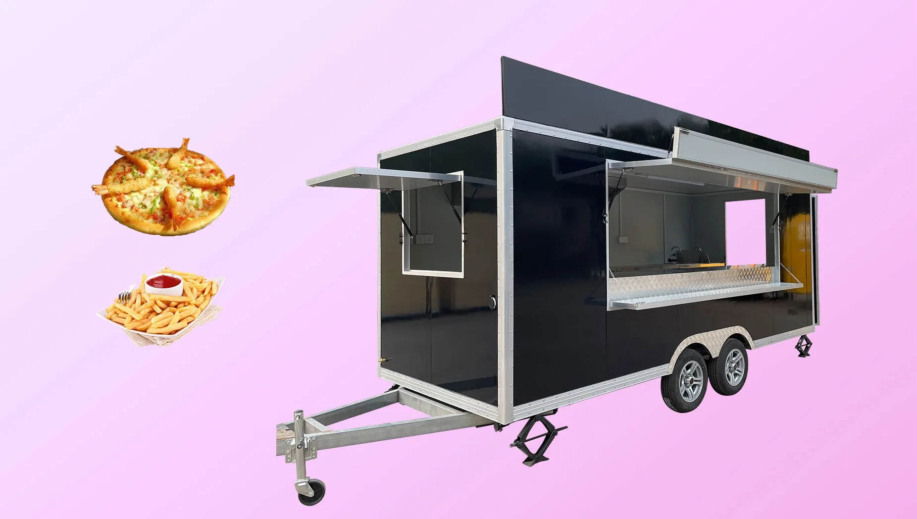 2023 13 Ft Mobile Food Truck Dining Food Trailer For Europe Vendors ...