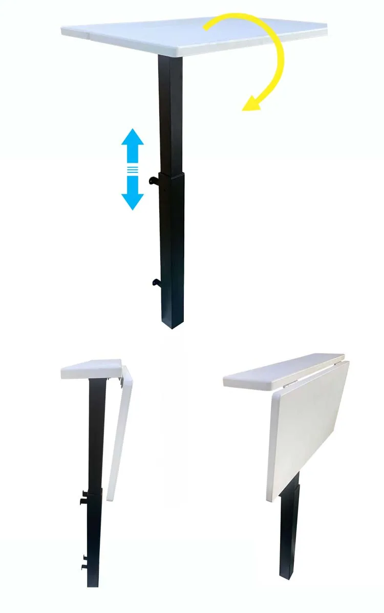 Hydraulic Height Adjustable Wall Mounted Folding Table