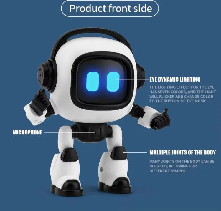 Talking Singing Emo Toy Robot Pet with Voice Recognition, Educational ...