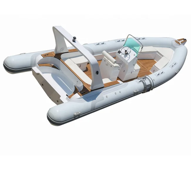 CE Certified 25ft Rib 760 Hypalon Inflatable Luxury Fiberglass Boat