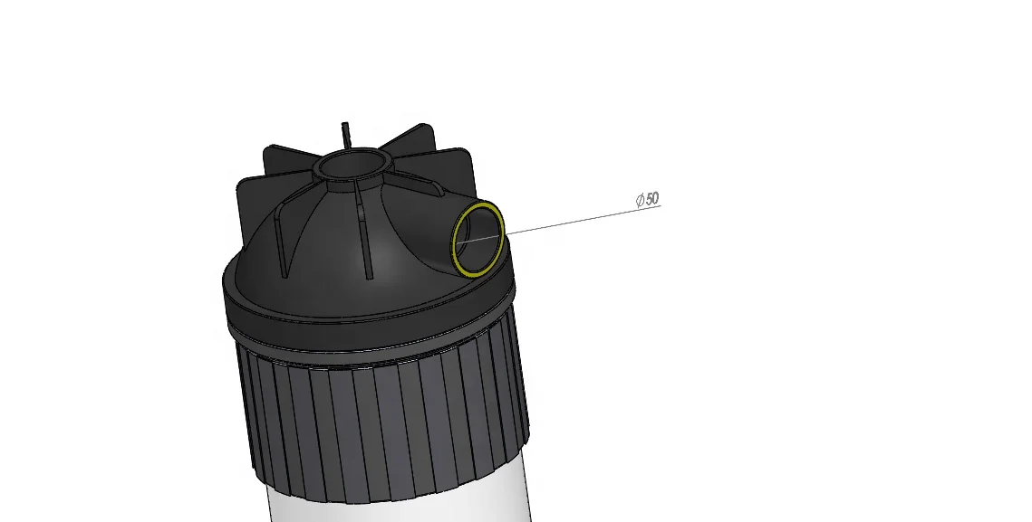 Customizable UF Module Housing UPVC Ultrafiltration Membrane Housing ...