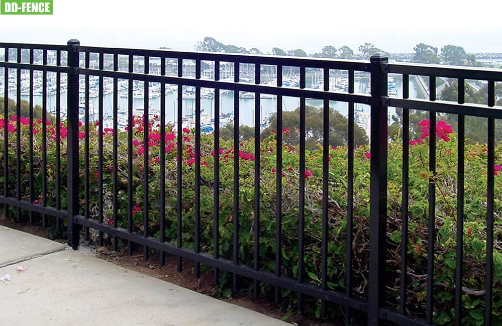 Heavy Duty Steel Modern Galvanized Black Welded Outdoor Ornamental ...