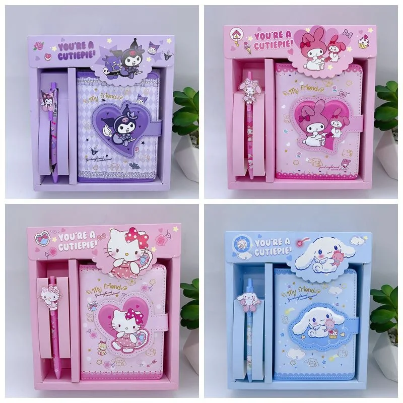 Kuromi Stationary Kawaii Kuromi My Melody Note Pad Notebook Set With ...