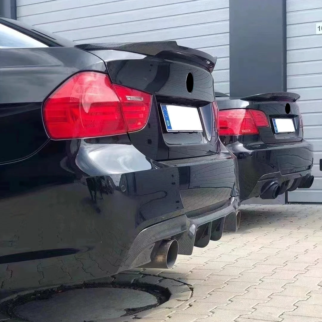 MRD MP Carbon Fiber Rear Diffuser for BMW E90 E92 E93 M Sport with Dual ...