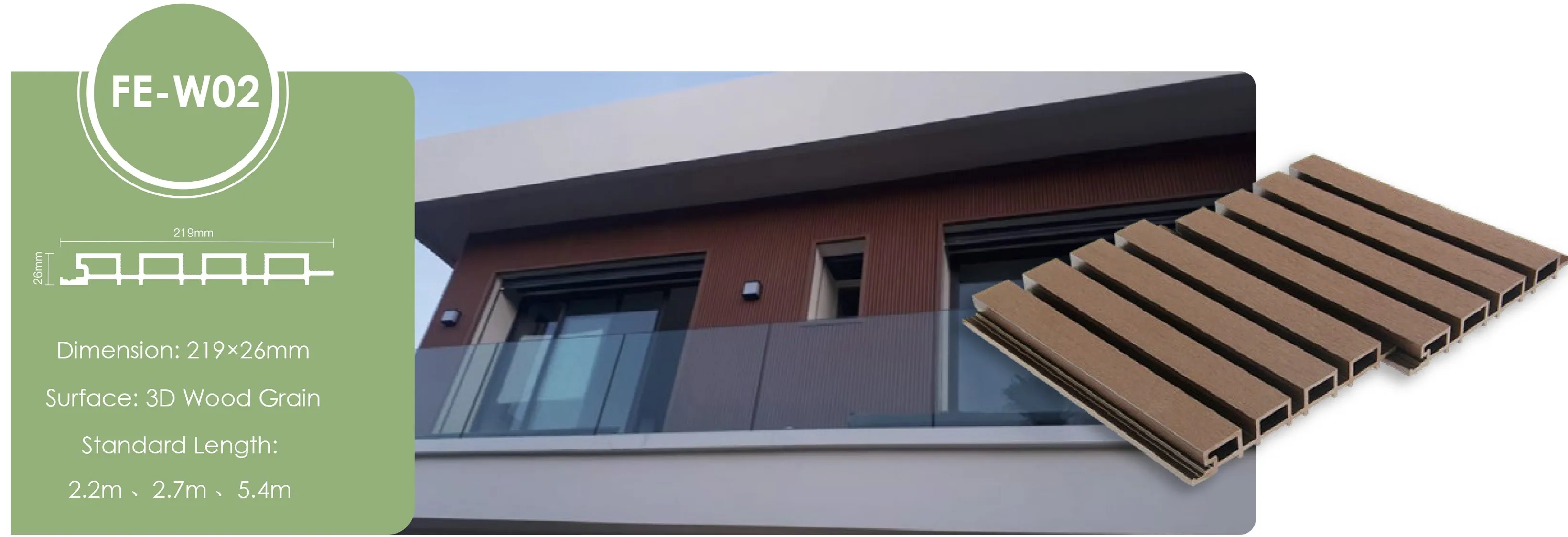 Foju Houses Outside Wpc Wall Cladding Cover Wood Plastic Composite 3d ...