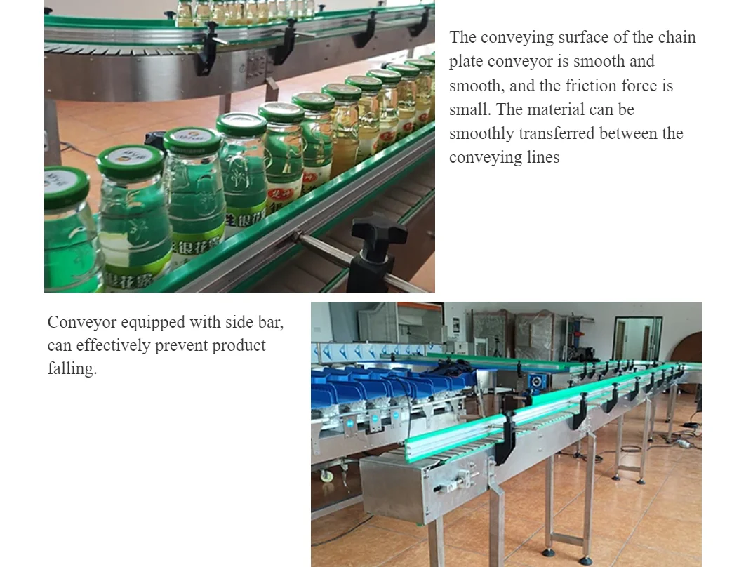 Slat Top Chain Conveyor Machine Turning Conveyor Machine Belt Conveyor ...