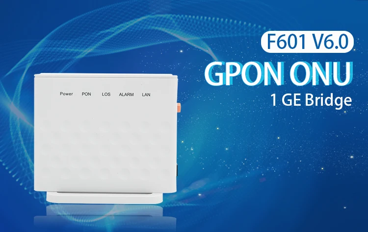F601 V6.0 Gpon Ont 1ge Onu 0.5a 12v Power Gpon Ftth Onu Modem F601 Onu F601 V6.0 - Buy Onu,Onu ...