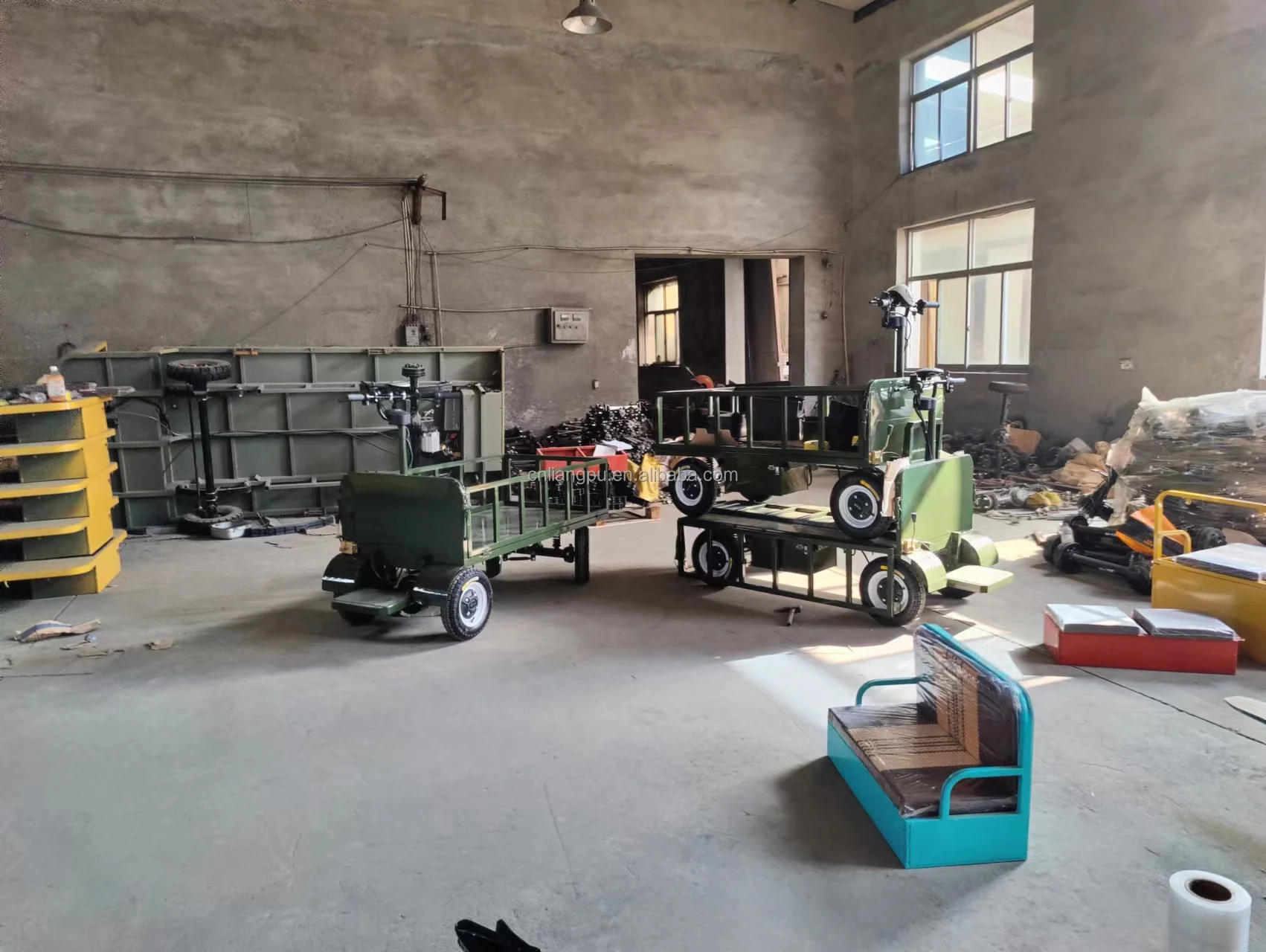 Chinese Electric Trolley Carts Factory Warehouse Electric Cart Heavy ...